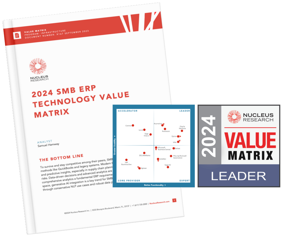 Rootstock ERP Software Named Leader in Nucleus 2024 ERP Value Matrix