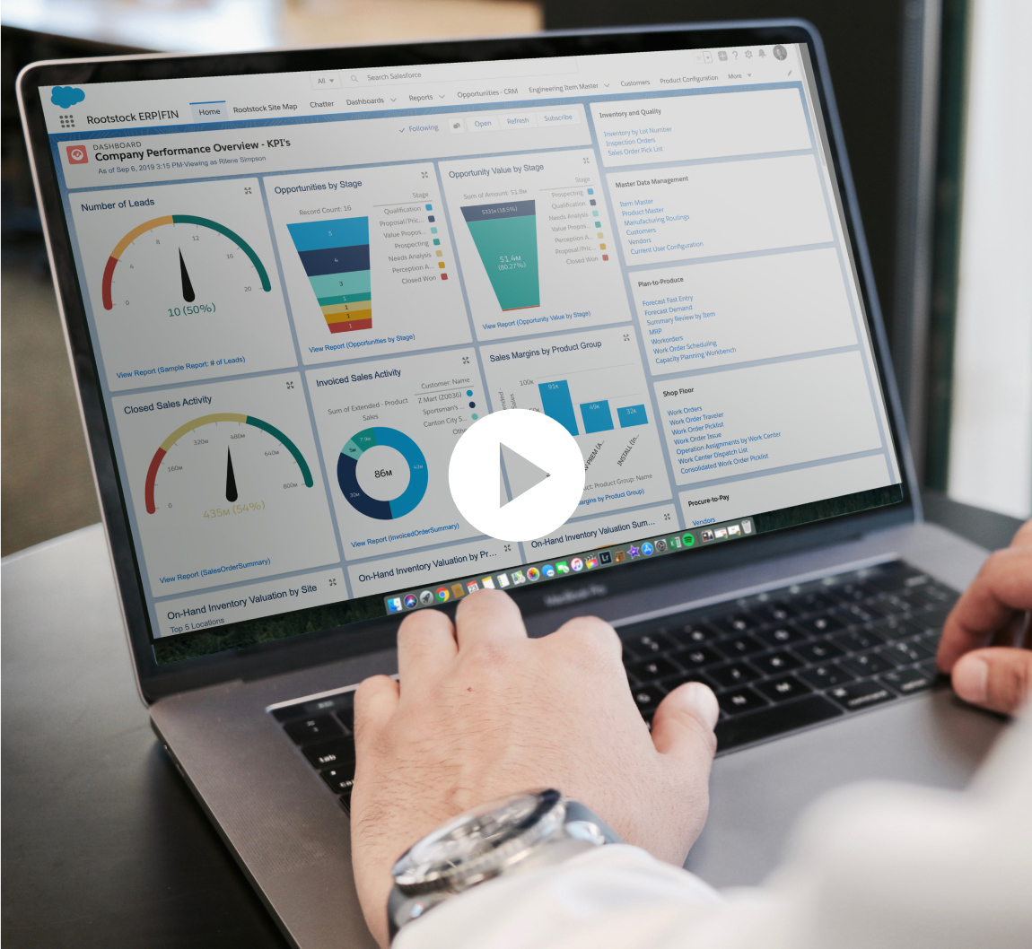Salesforce Manufacturing ERP Software | Rootstock 4-Min Demo